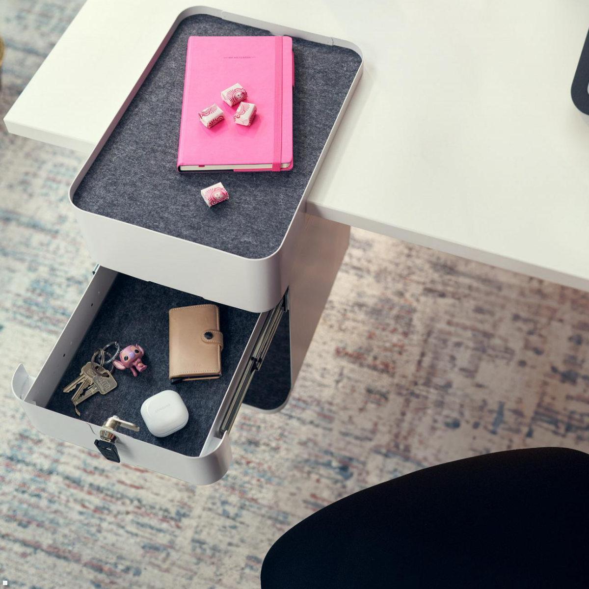 Unterschrank Dataflex Bento Desktop Locker (45.500), weiß